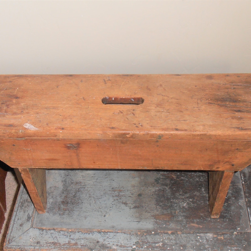 Antique Primitive Bench - Etsy