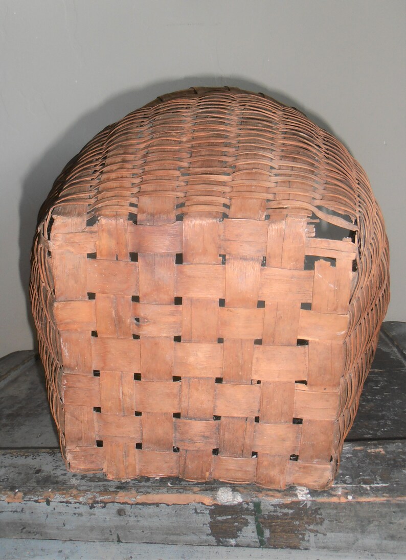 Antique Early Primitive Splint Basket - Etsy
