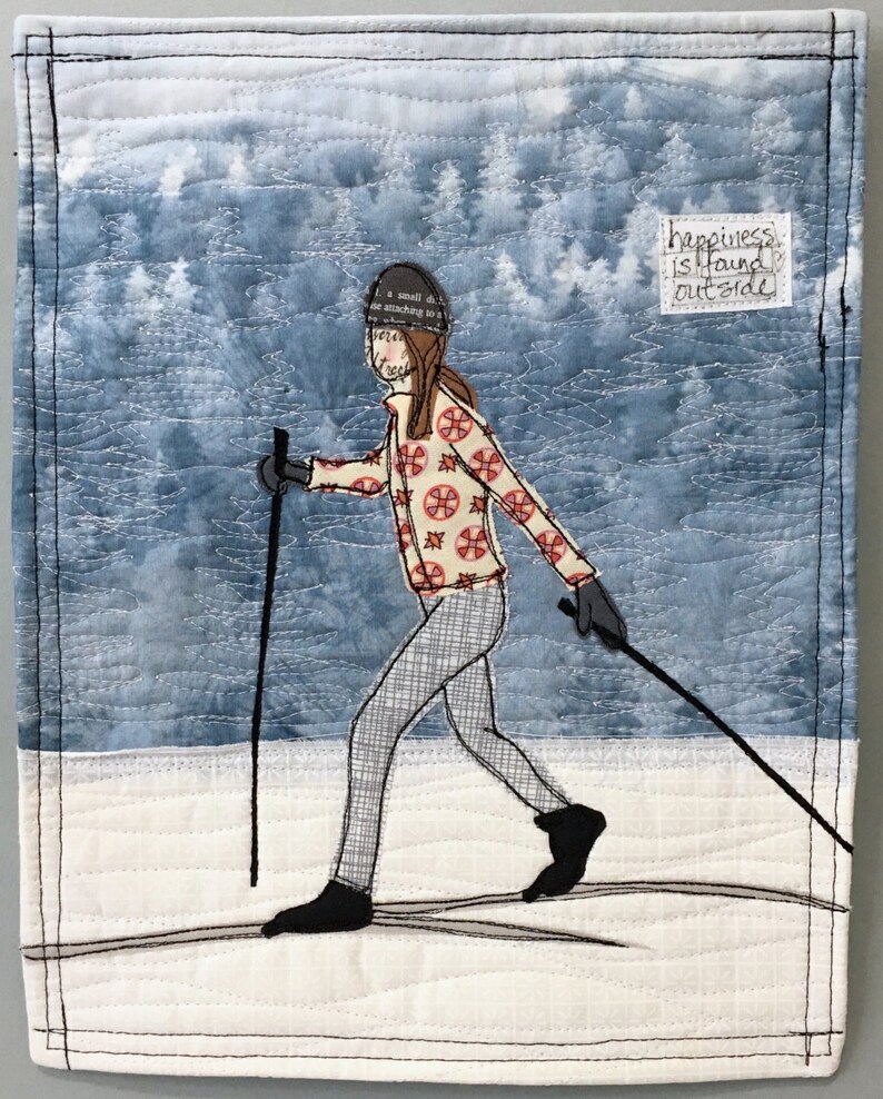 Appliqué Quilt Pattern Ski Fun PDF - Etsy