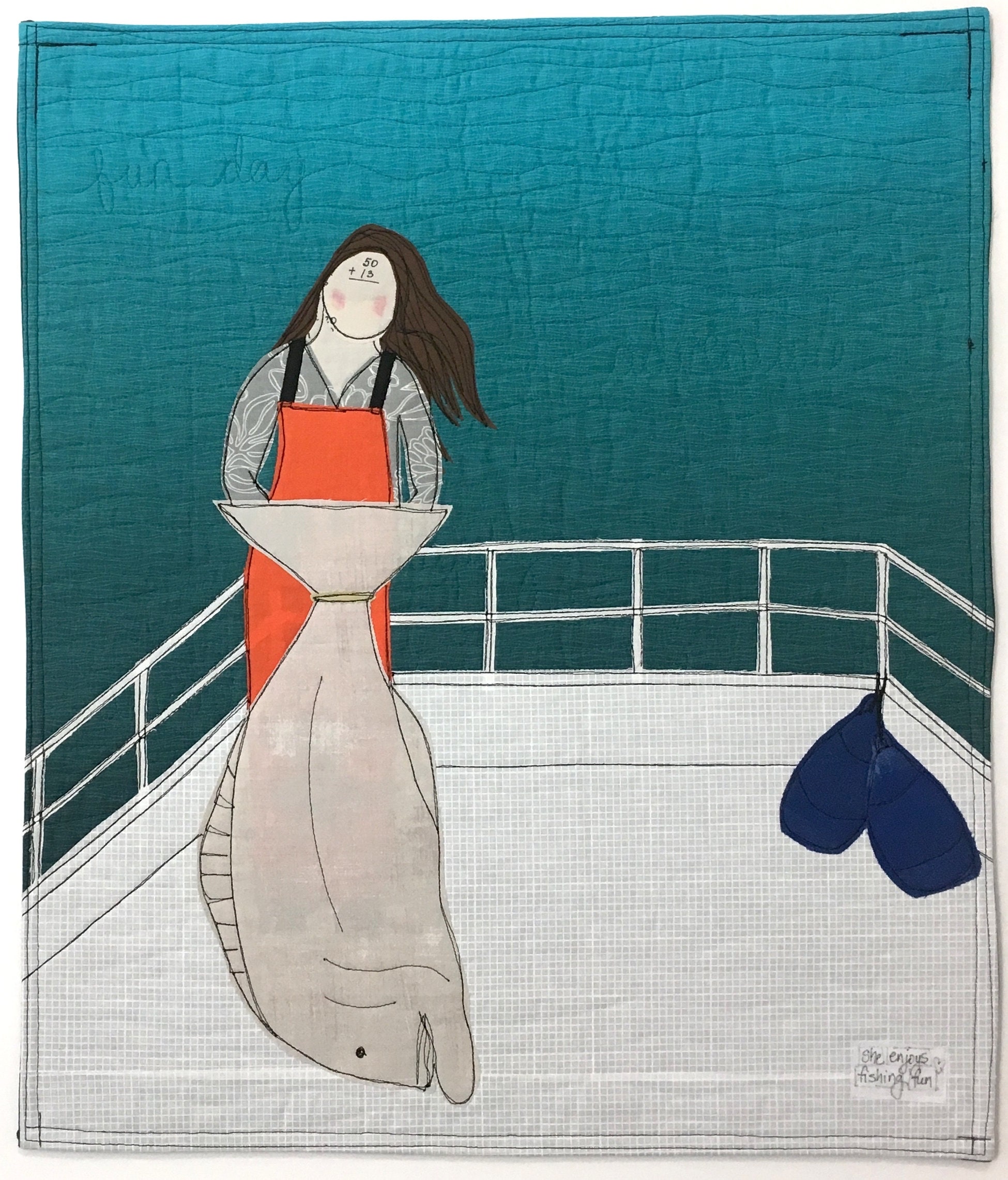 Appliqué Quilt Pattern Halibut Adventure PDF - Etsy