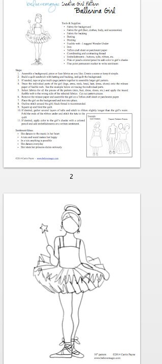 Ballerina Girl Patterns PDF - Etsy