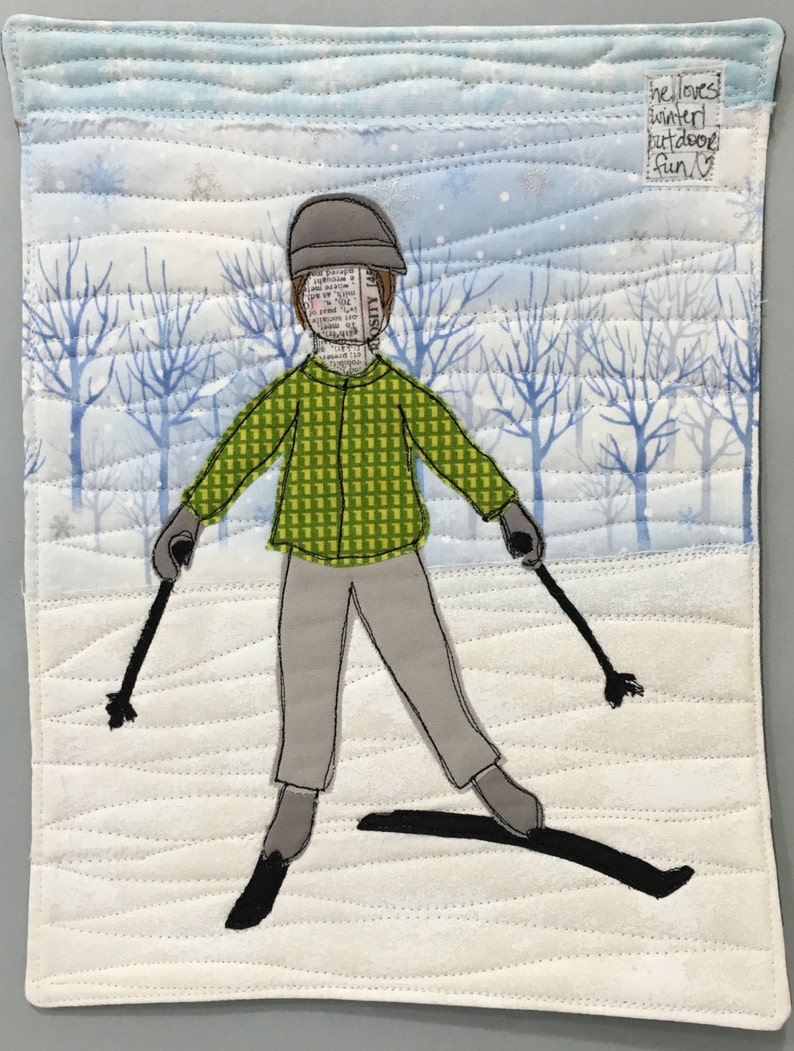 Appliqué Quilt Pattern Ski Fun PDF - Etsy
