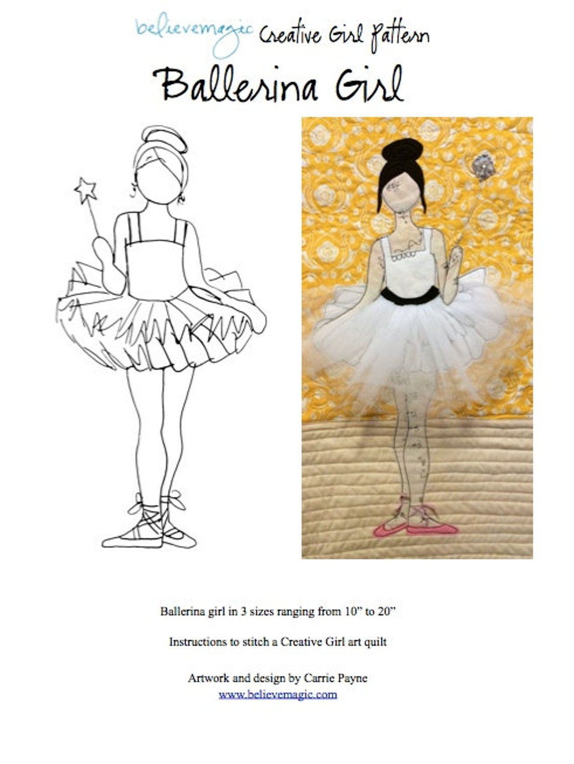 Ballerina Girl Patterns PDF - Etsy
