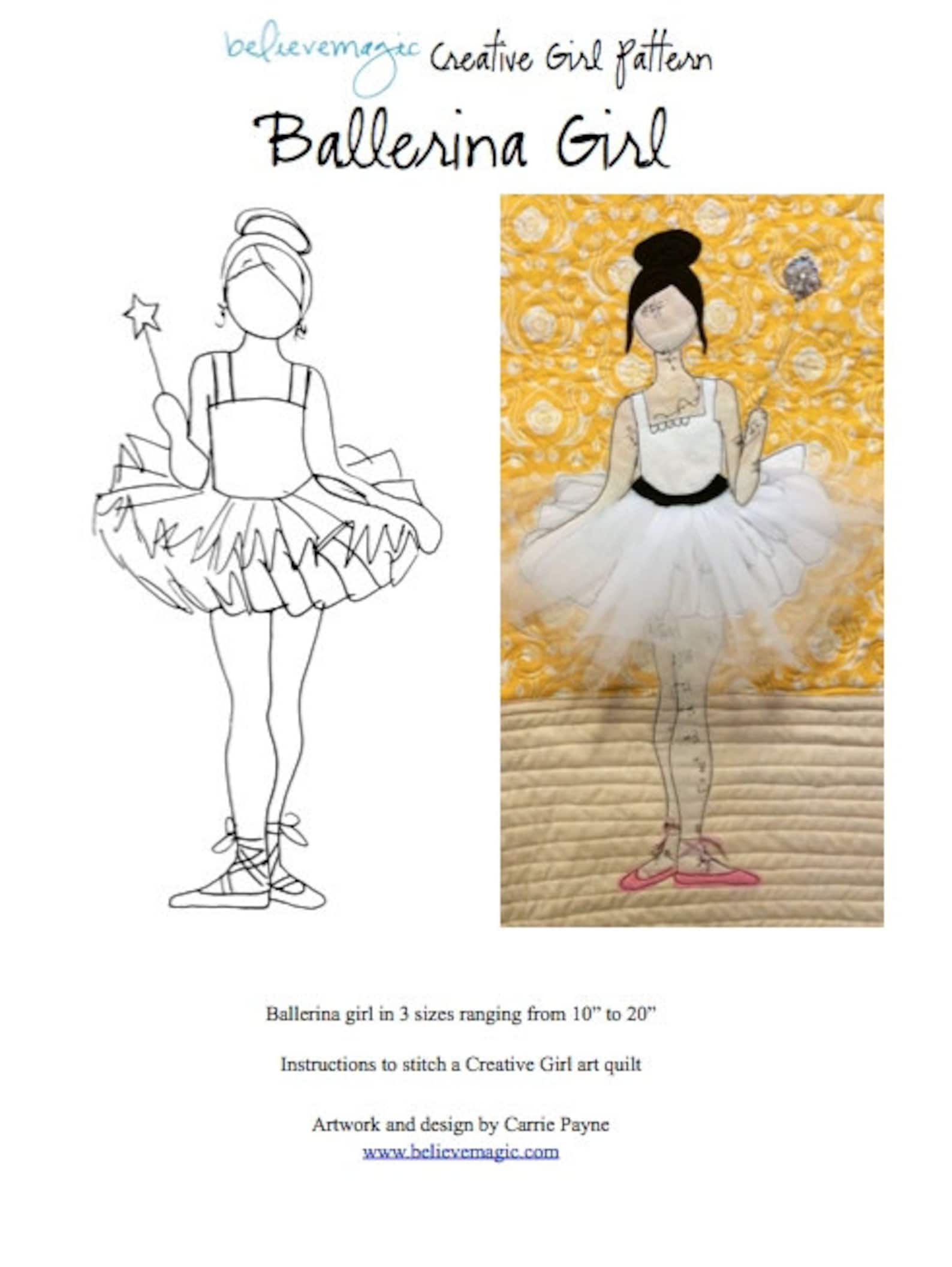 Ballerina Girl Patterns - PDF - Etsy