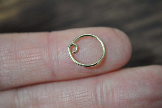 Tiny Daith Hoop Tiny Hoop Earring Septum Ring Tragus Hoop - Etsy