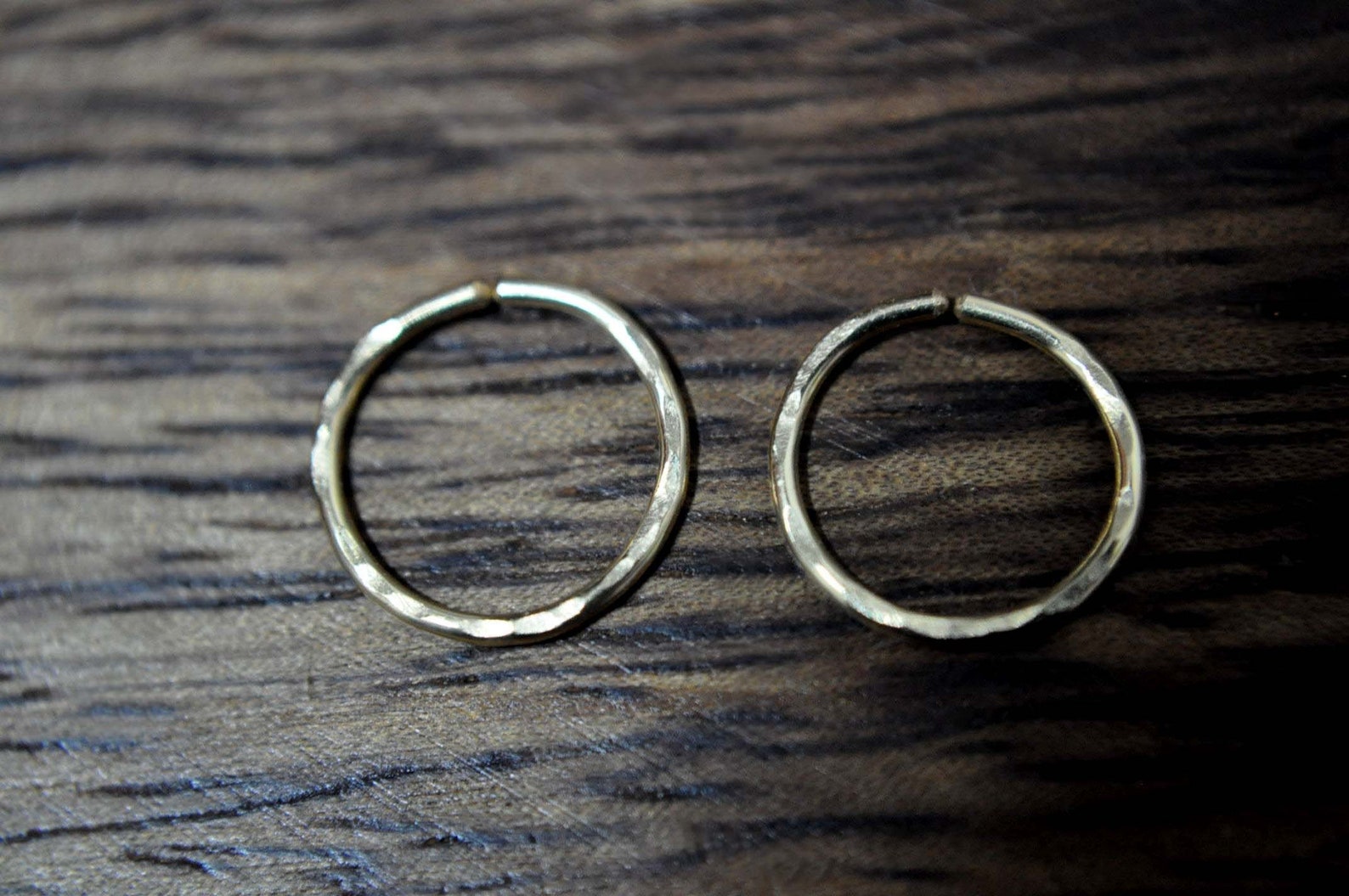 Hammered Gold Filled Tragus Hoop, Tiny Hoop Earring, Septum Ring ...
