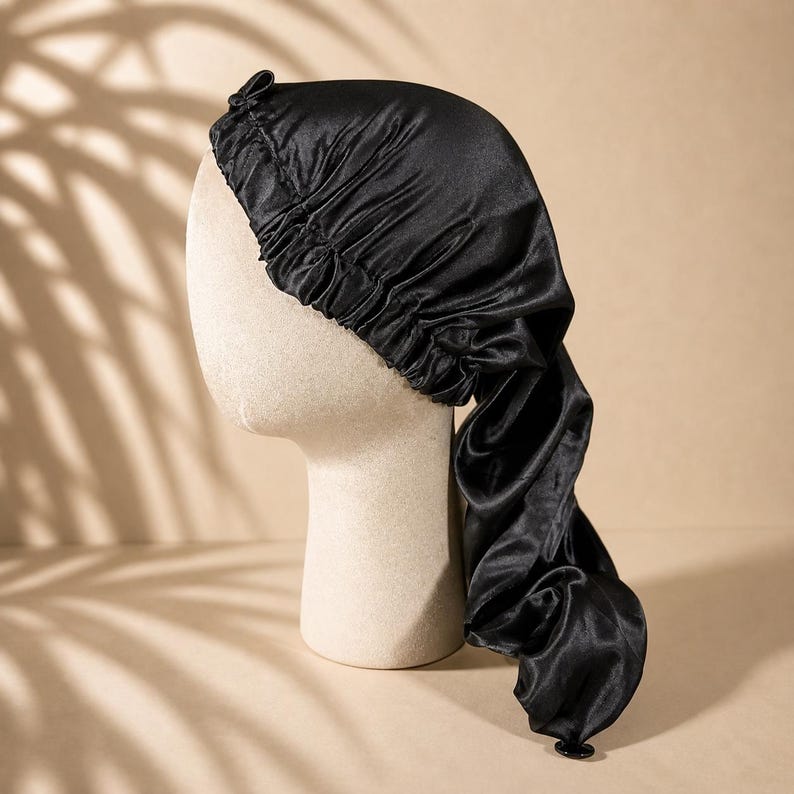 Silky Satin Roar XL Night Cap Bonnet - Etsy
