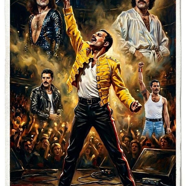 Freddie Art Poster - Etsy UK