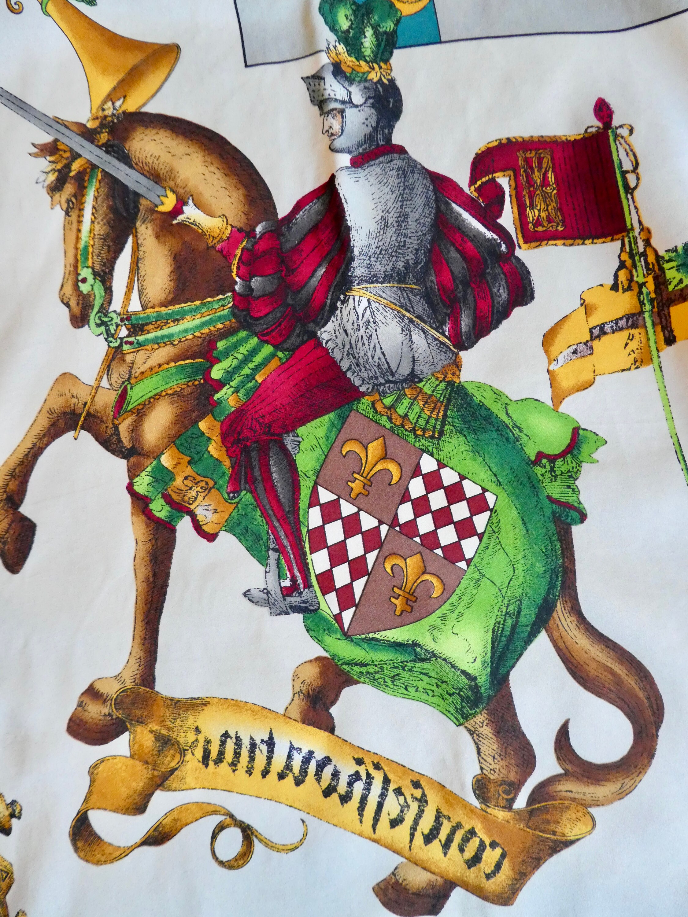 Gothic Heraldic Knights and Shields Patterned Large Square - Etsy