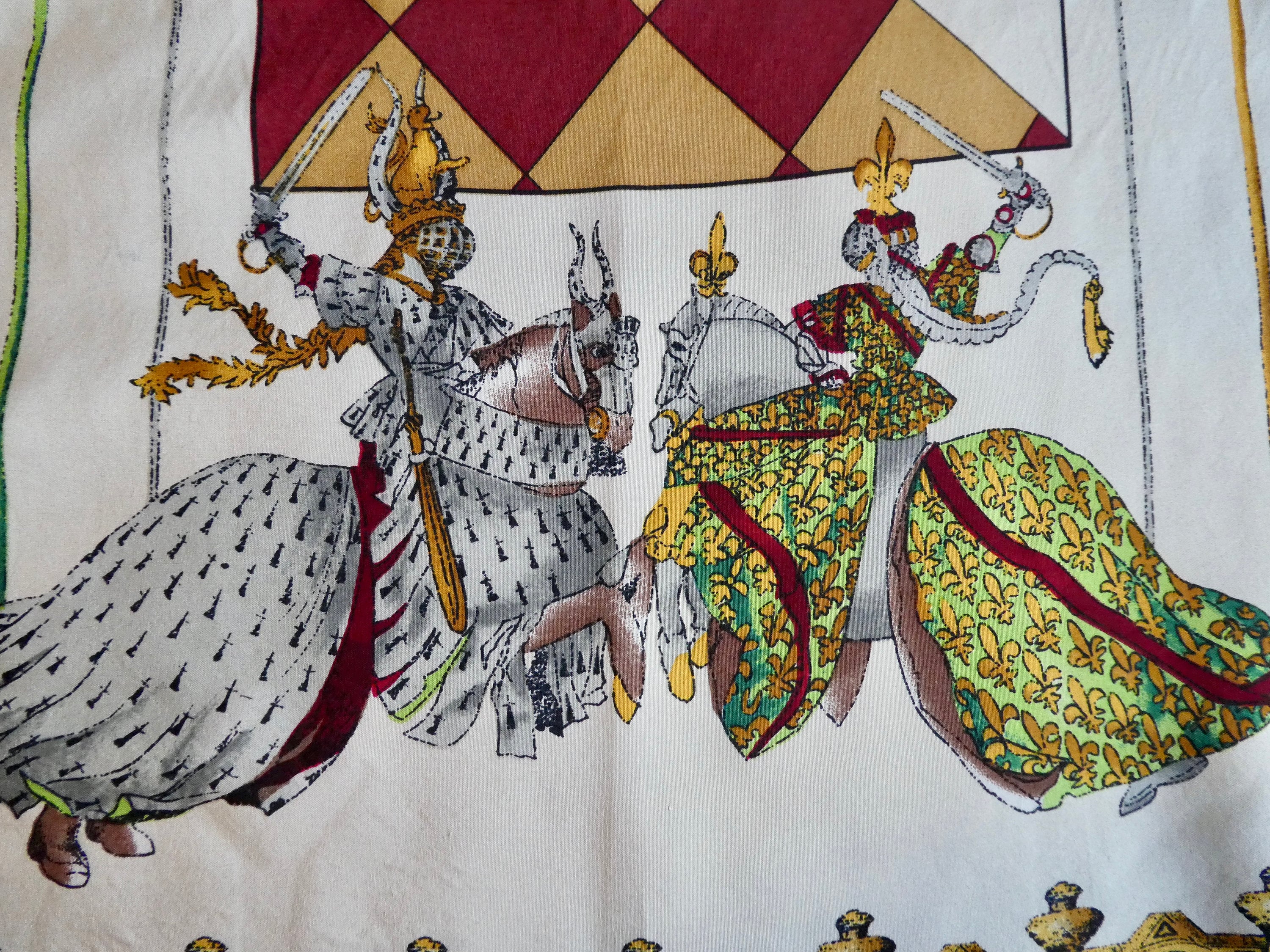 Gothic Heraldic Knights and Shields Patterned Large Square - Etsy