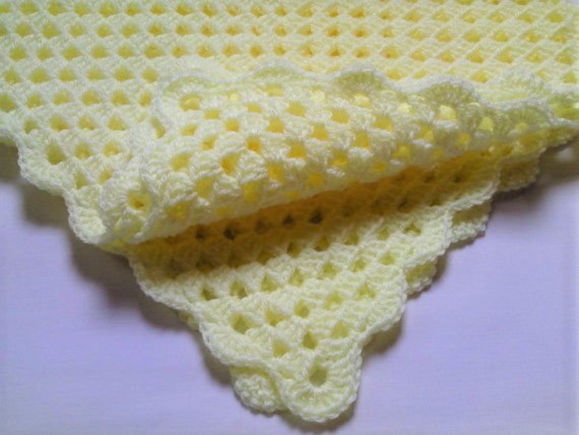 Manta de bebé ganchillo - Etsy España