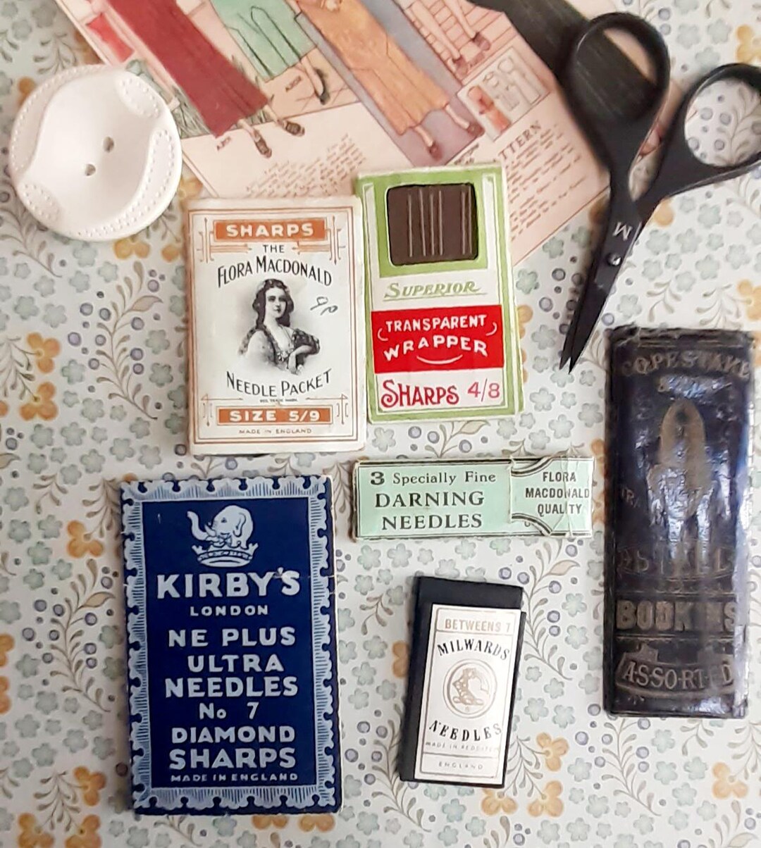 Antique and Vintage Needle Packaging, English Needles, Abel Morrall ...