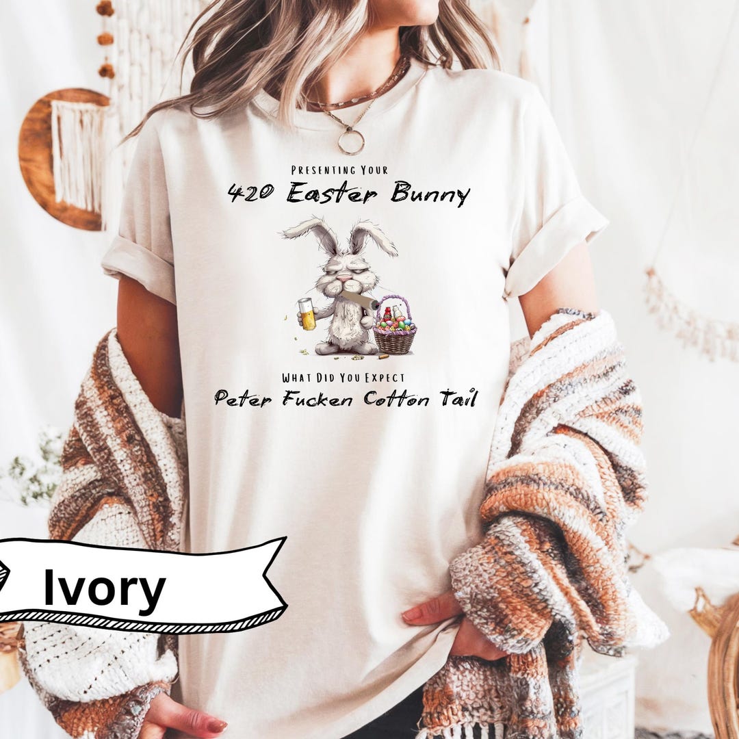 420 Easter Bunny T-shirt Cottontail Cannabis Easter Tee Weed Smokers ...
