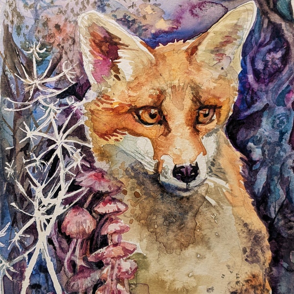 Fox Painting - Etsy