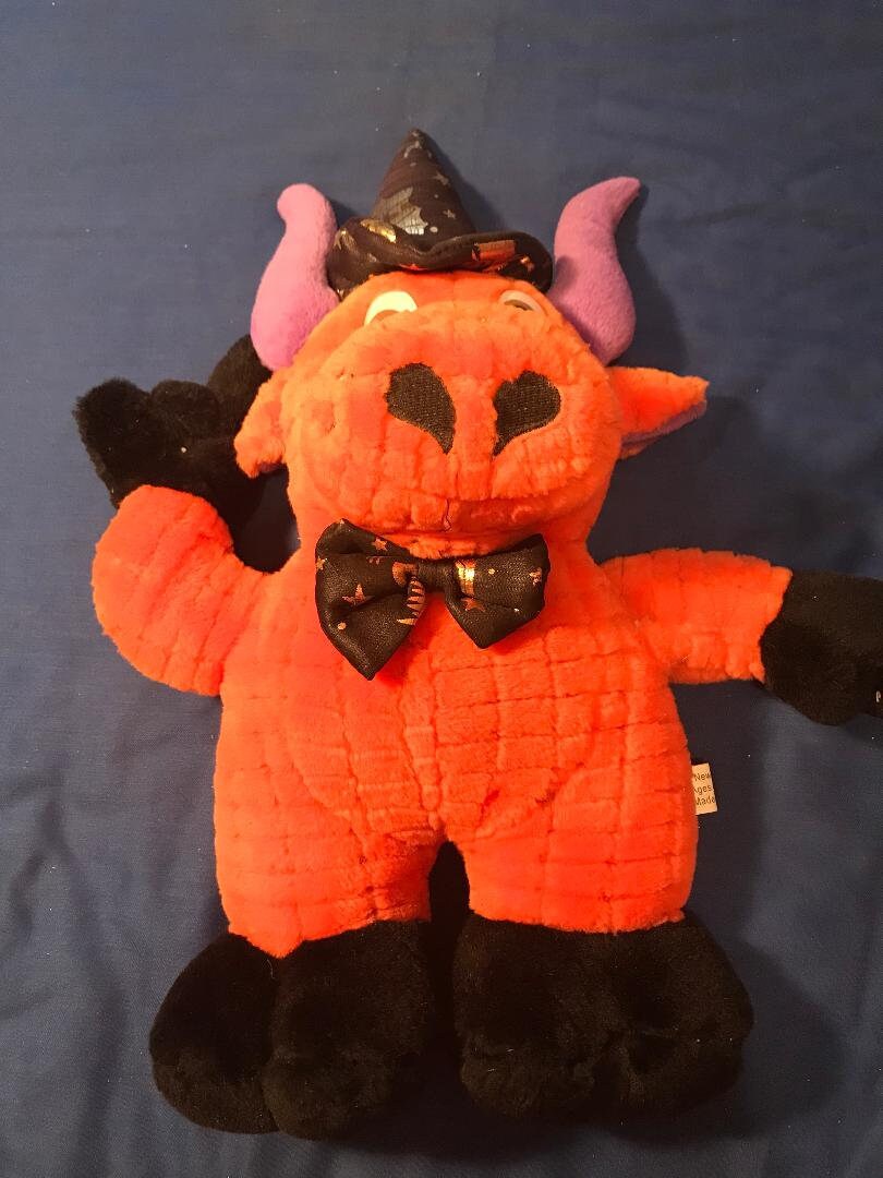 Orange stuffed animal/Holloween devile/Orange devil - Etsy.de