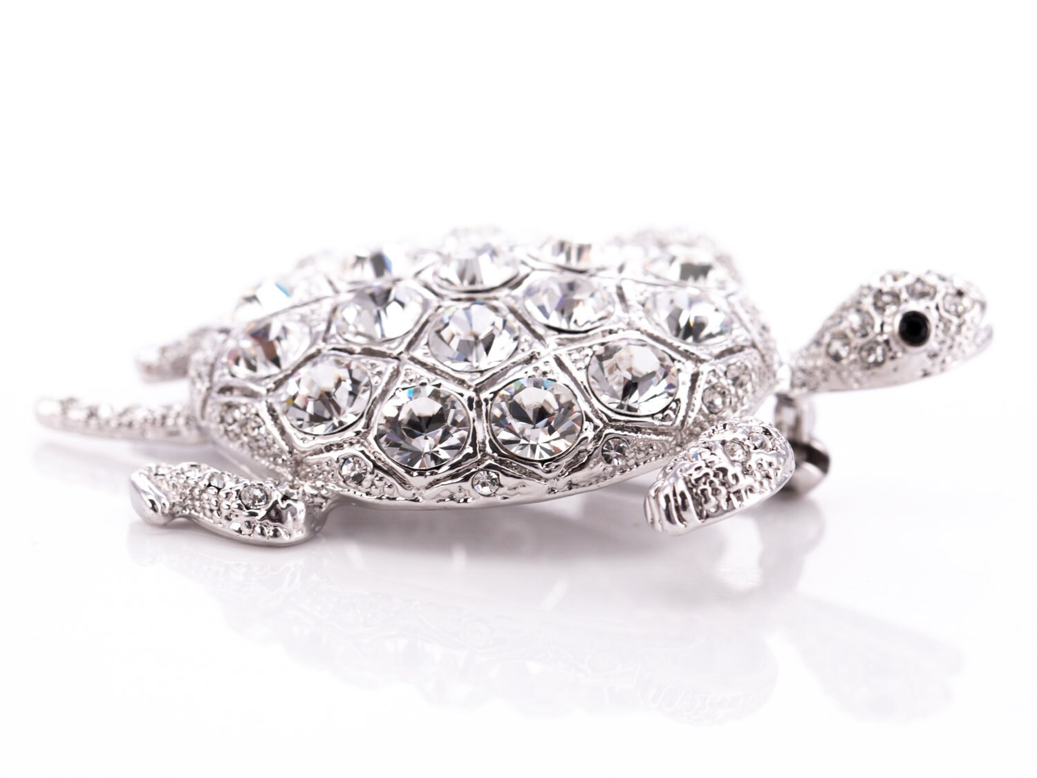 Estate Princess Amanda Borghese Crystal Rhinestone Turtle - Etsy