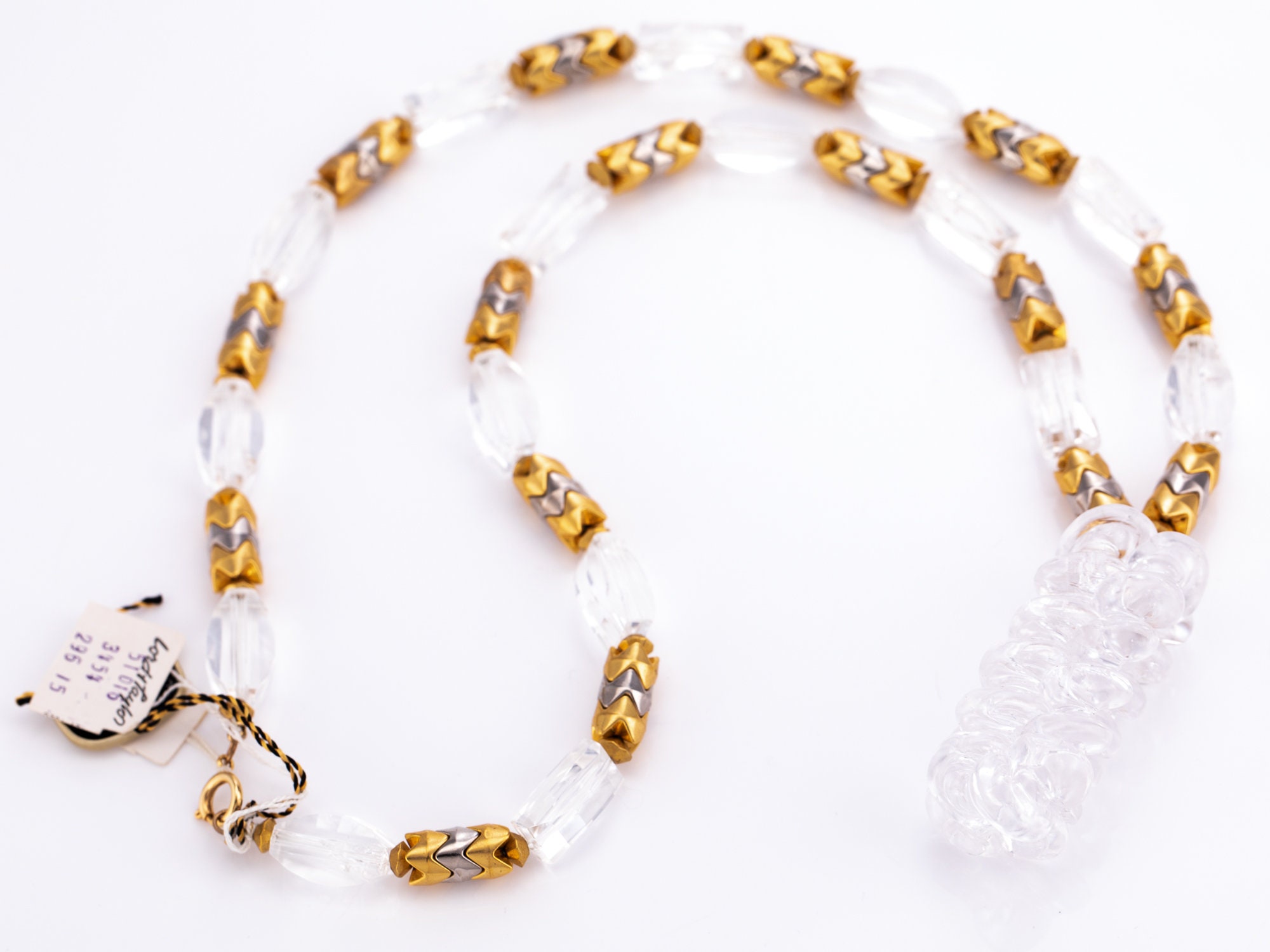 RARE Vintage Giorgio Sant'angelo for Kramer Crystal and Gold/silver ...