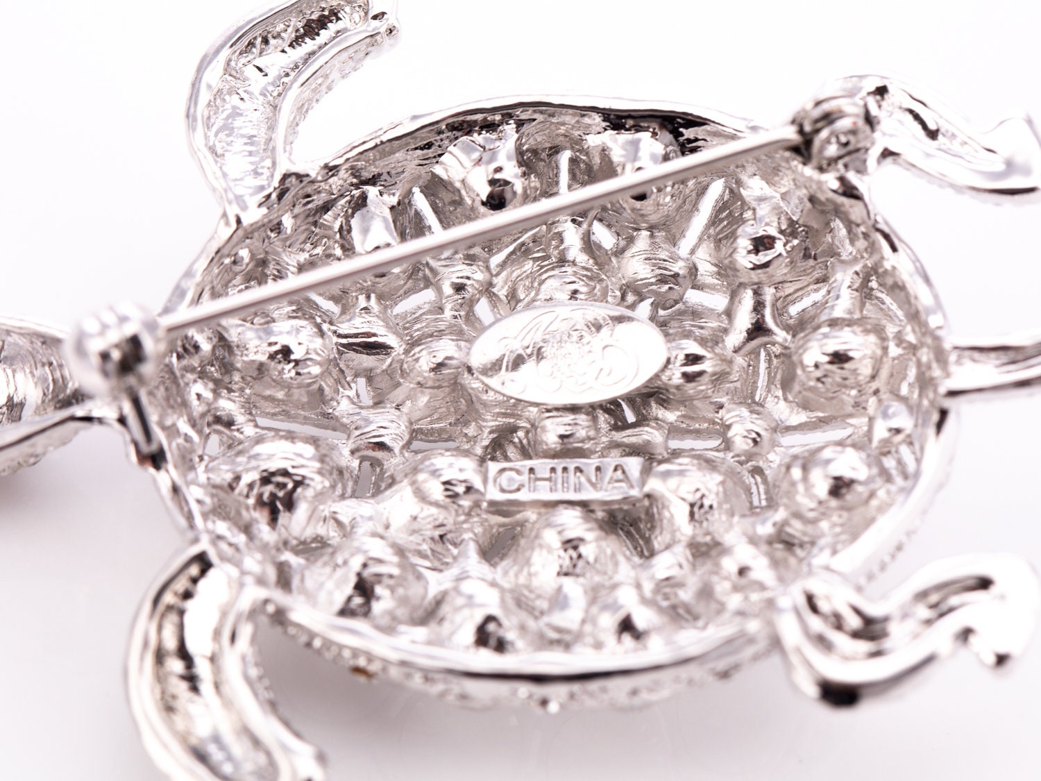 Estate Princess Amanda Borghese Crystal Rhinestone Turtle - Etsy