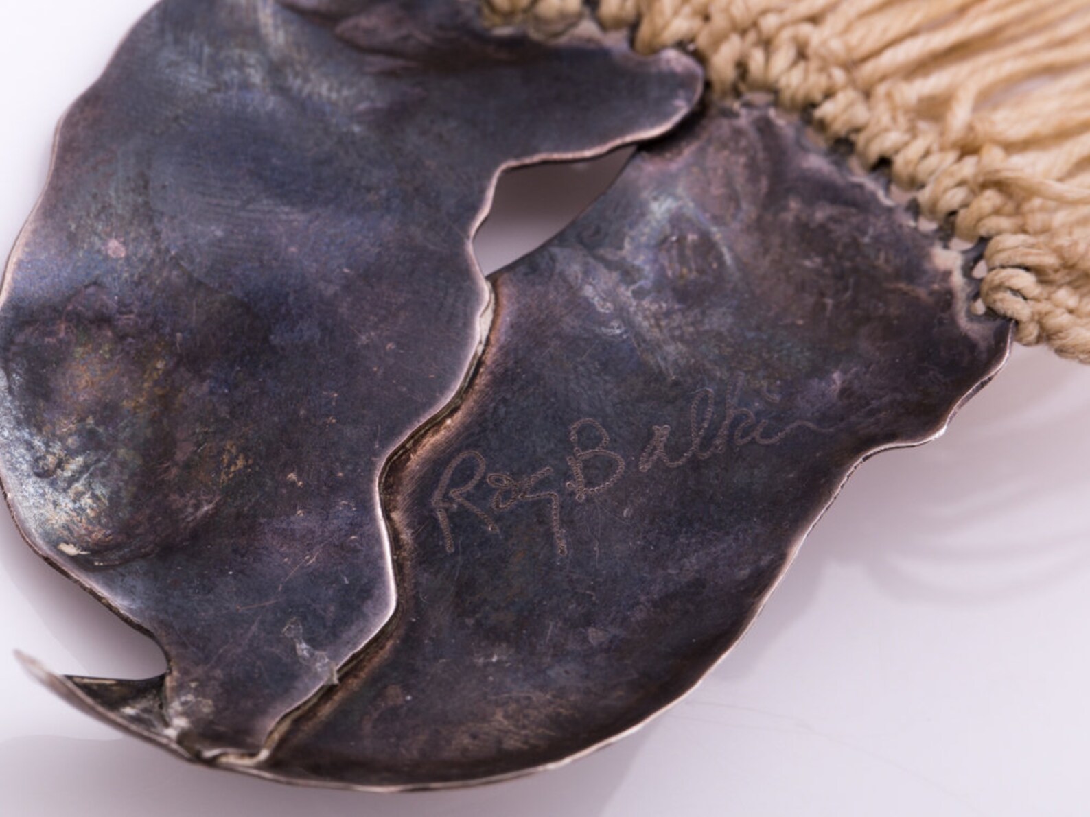 RARE Vintage Early Roz Balkin Modernist Studio Artisan Sterling Silver ...