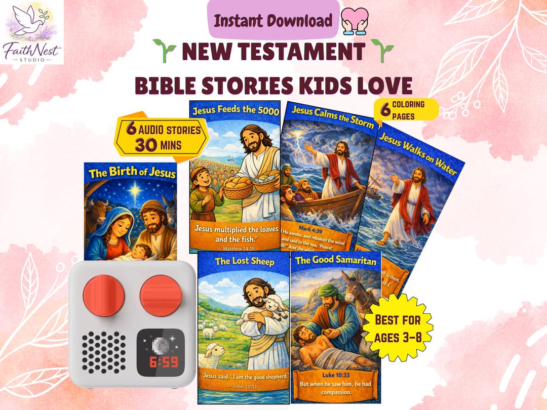 New Testament Bible Stories for Kids Audio Bundle | 6 Christian Stories ...