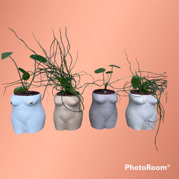 Female Body Planter - Etsy