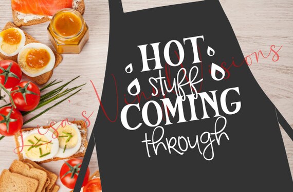 HOT STUFF Coming Through KITCHEN Custom Apron Barbeque - Etsy