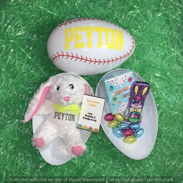 Softball Easter Basket - Etsy