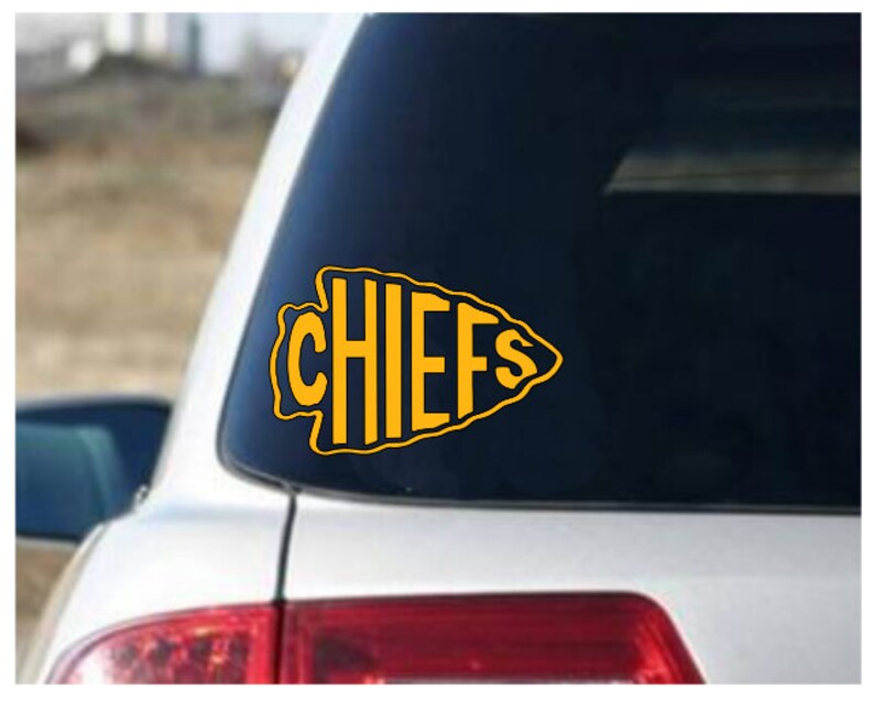 Kansas City CHIEFS™ Decal Large approx 5 x 7 Vinyl for Car | Etsy