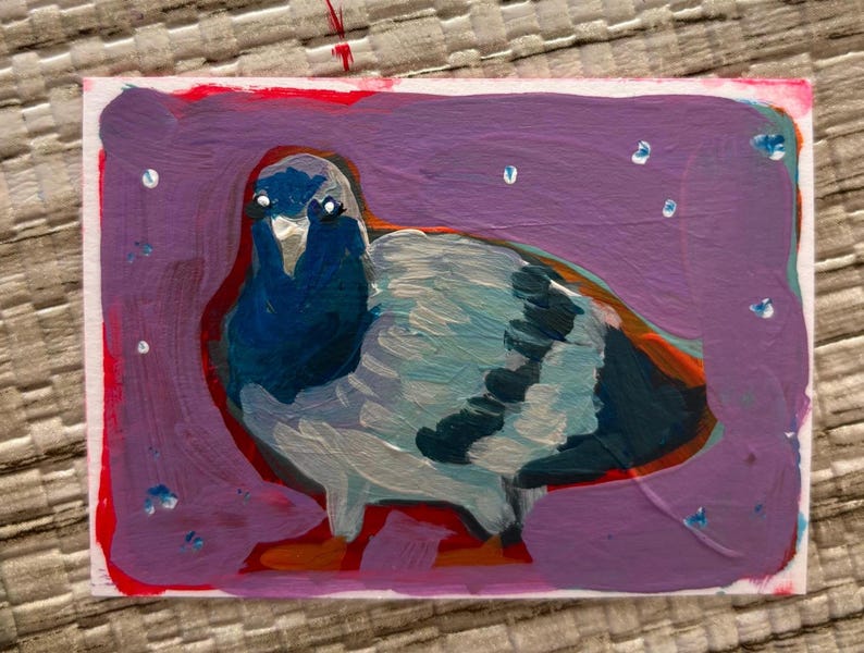 Original Critter Cards | Mixed Media Artist Trading Cards - Etsy
