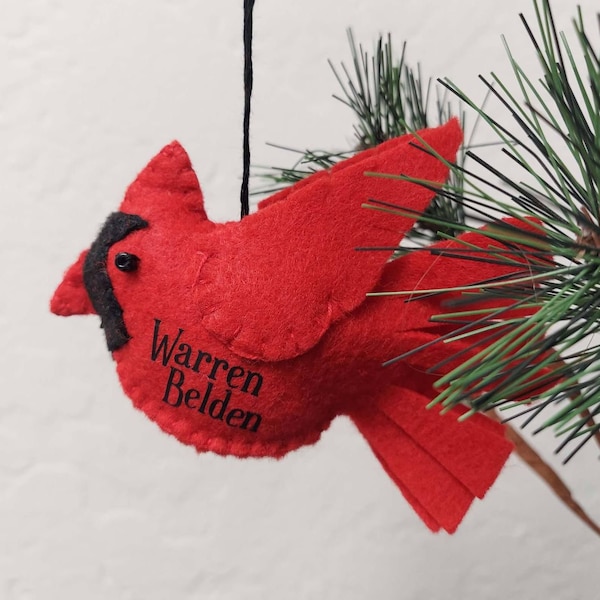 Cardinal Felt Ornament - Etsy