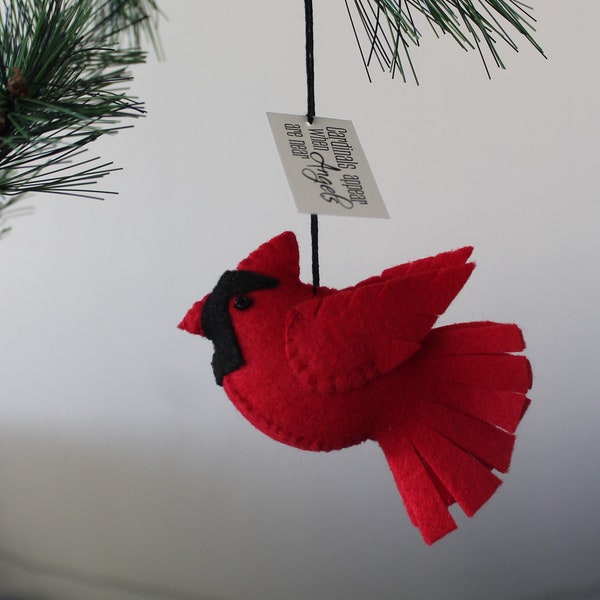Felt Cardinal Ornament - Etsy