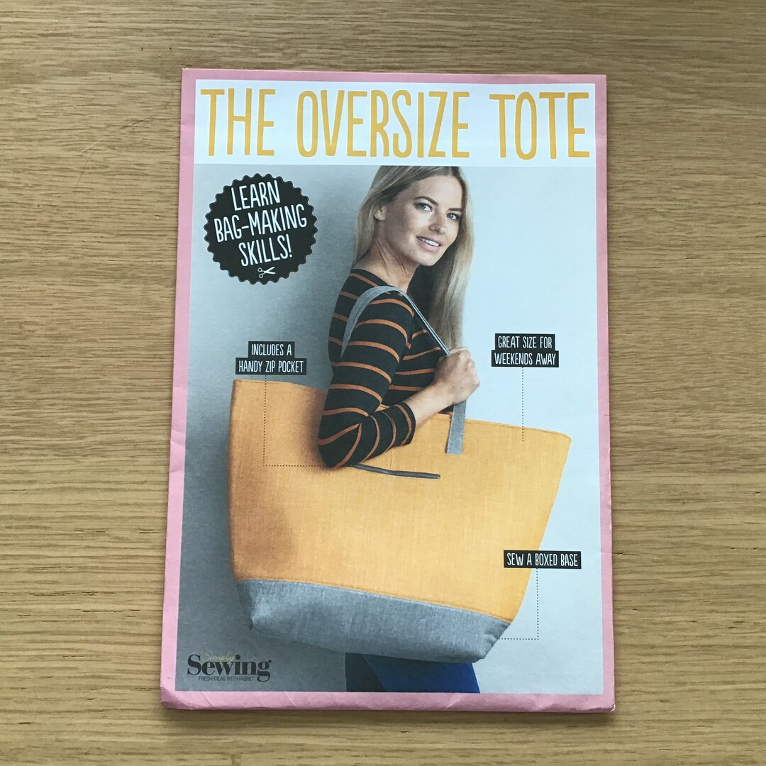 Oversize Tote Bag Pattern UNCUT Factory Sealed - Etsy