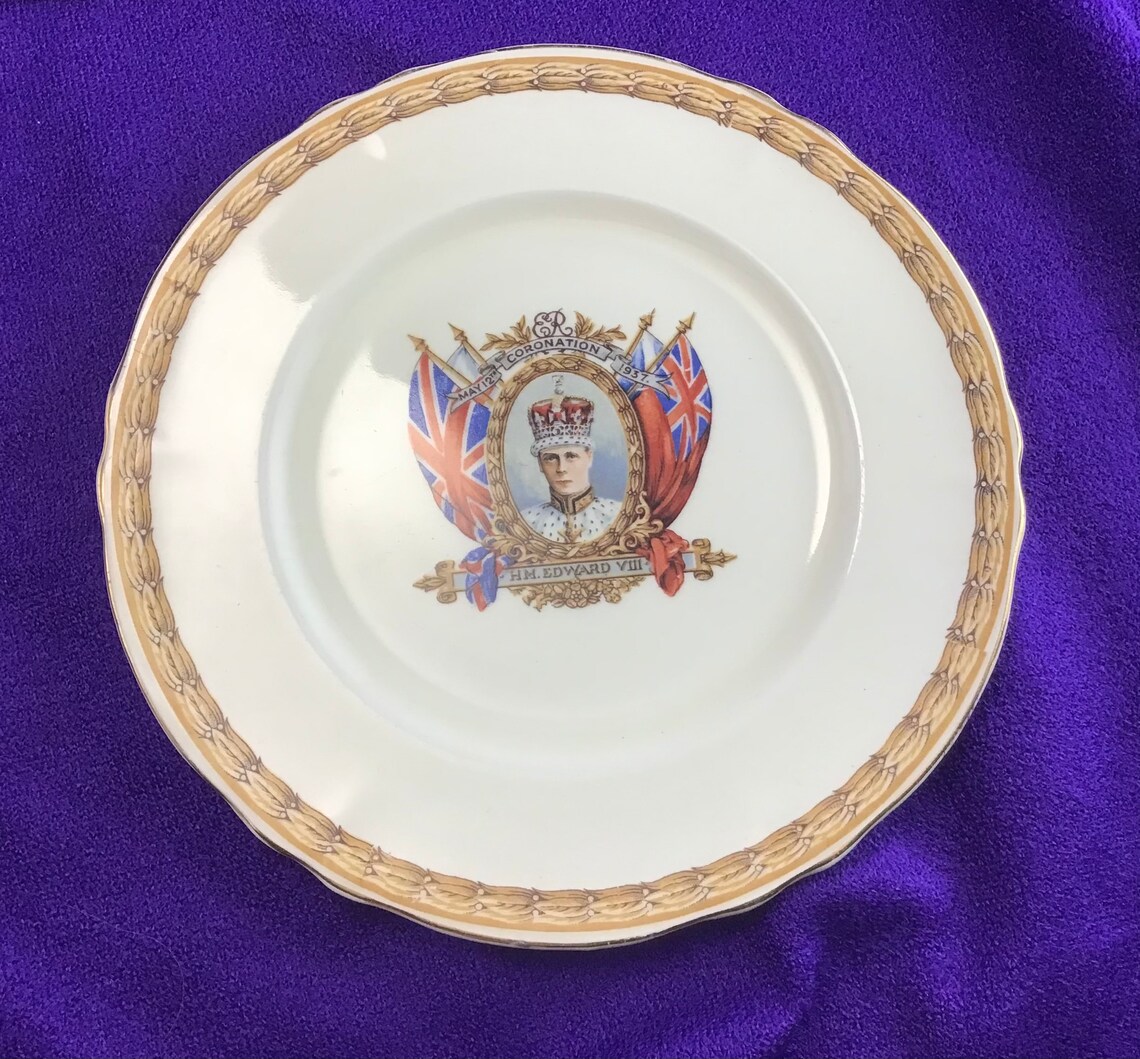 King Edward VIII Coronation 1937 Plate Grindley Creampetal - Etsy