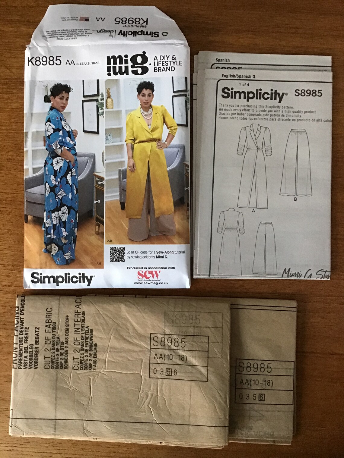 Mimi G Duster and Pants Pattern Simplicity 8985 Size 10 18 - Etsy