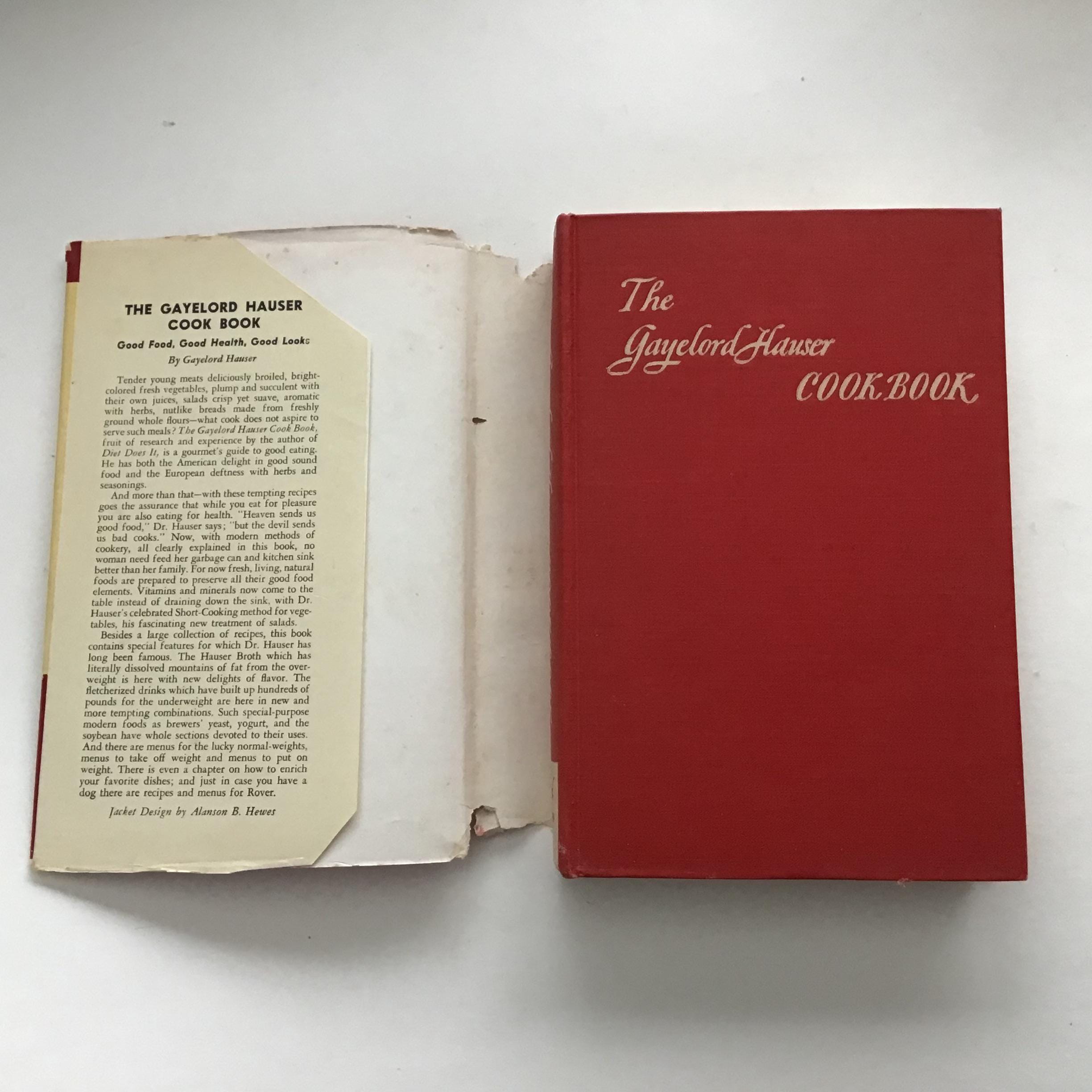 Gayelord Hauser Cook Book 1946 First Edition Hardcover Good Food Good ...
