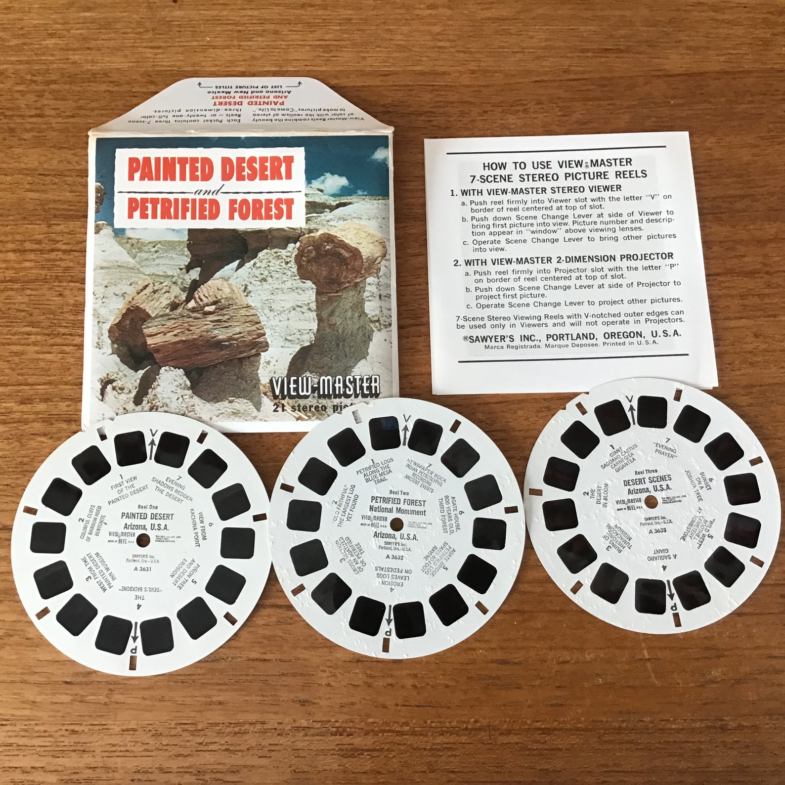View-master Reels Painted Desert and Petrified Forest Arizona New ...