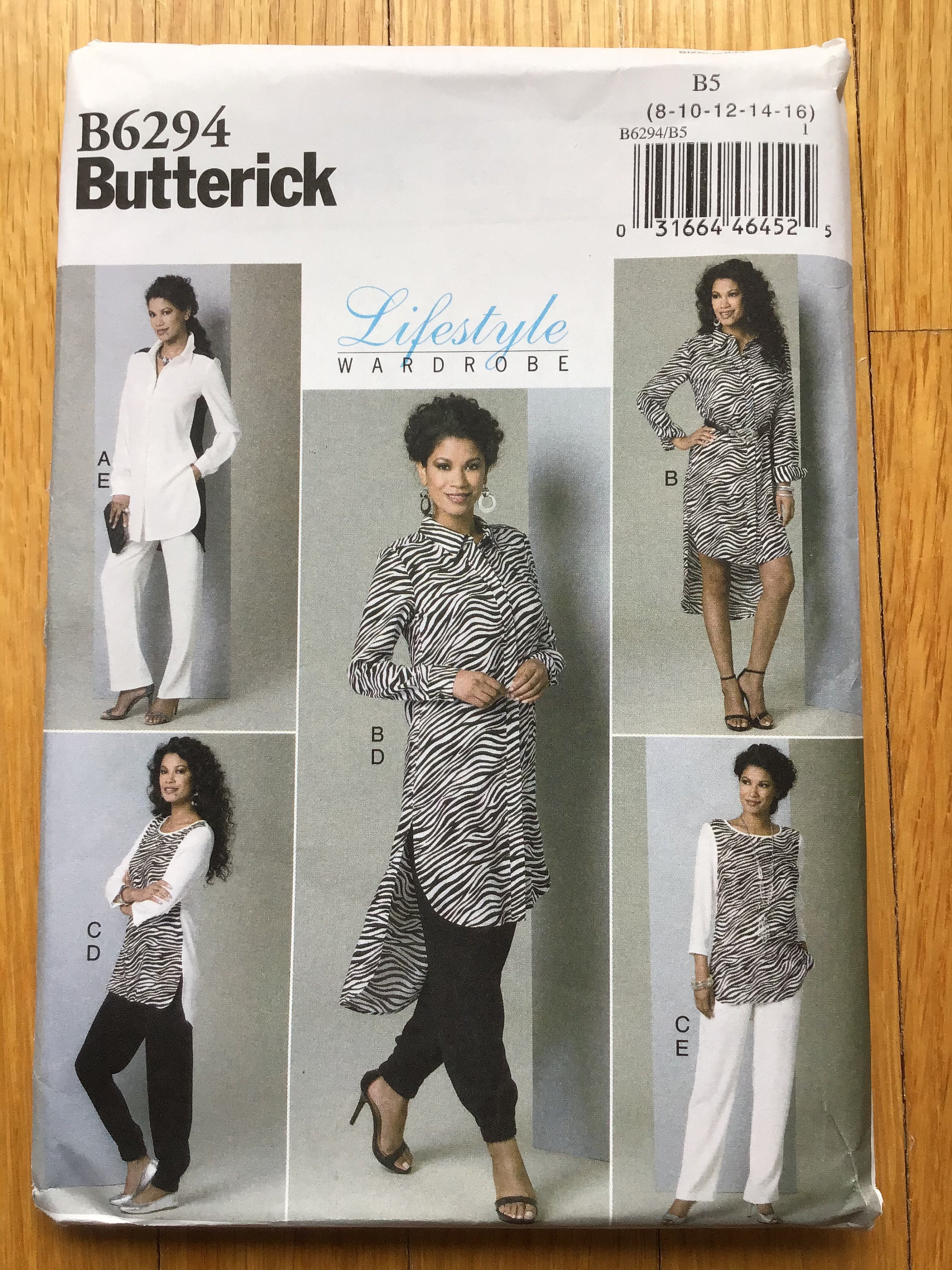 Misses Tunic and Pants Pattern Butterick 6294 Size 8 16 - Etsy