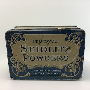 Seidlitz Powder Tin Lymans Limited Montreal Antique Laxative Tin - Etsy ...