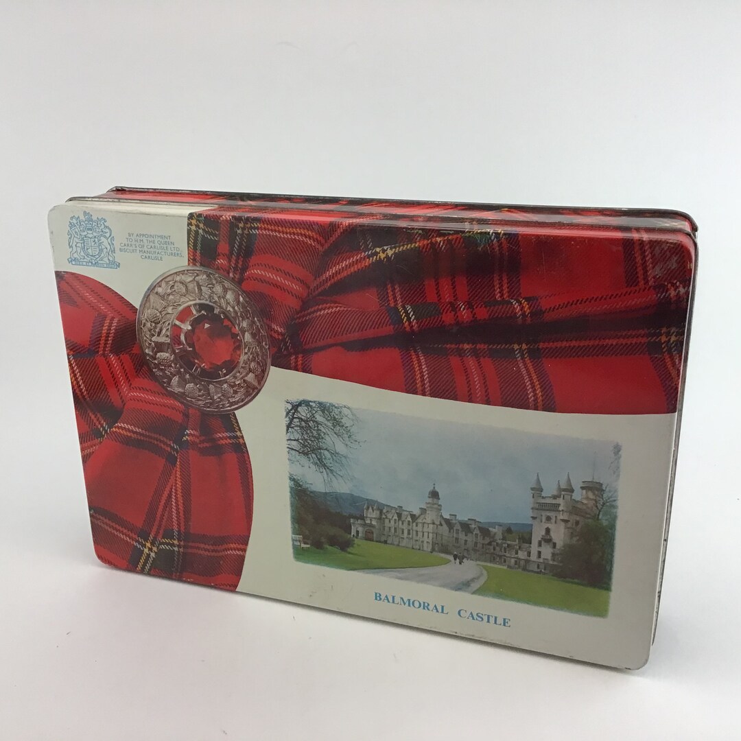 Balmoral Castle Tin Biscuit Tin Cookie Tin Carr’s Assorted Shortbread ...