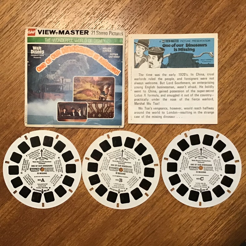 View-master Reels One of Our Dinosaurs is Missing Original - Etsy Canada