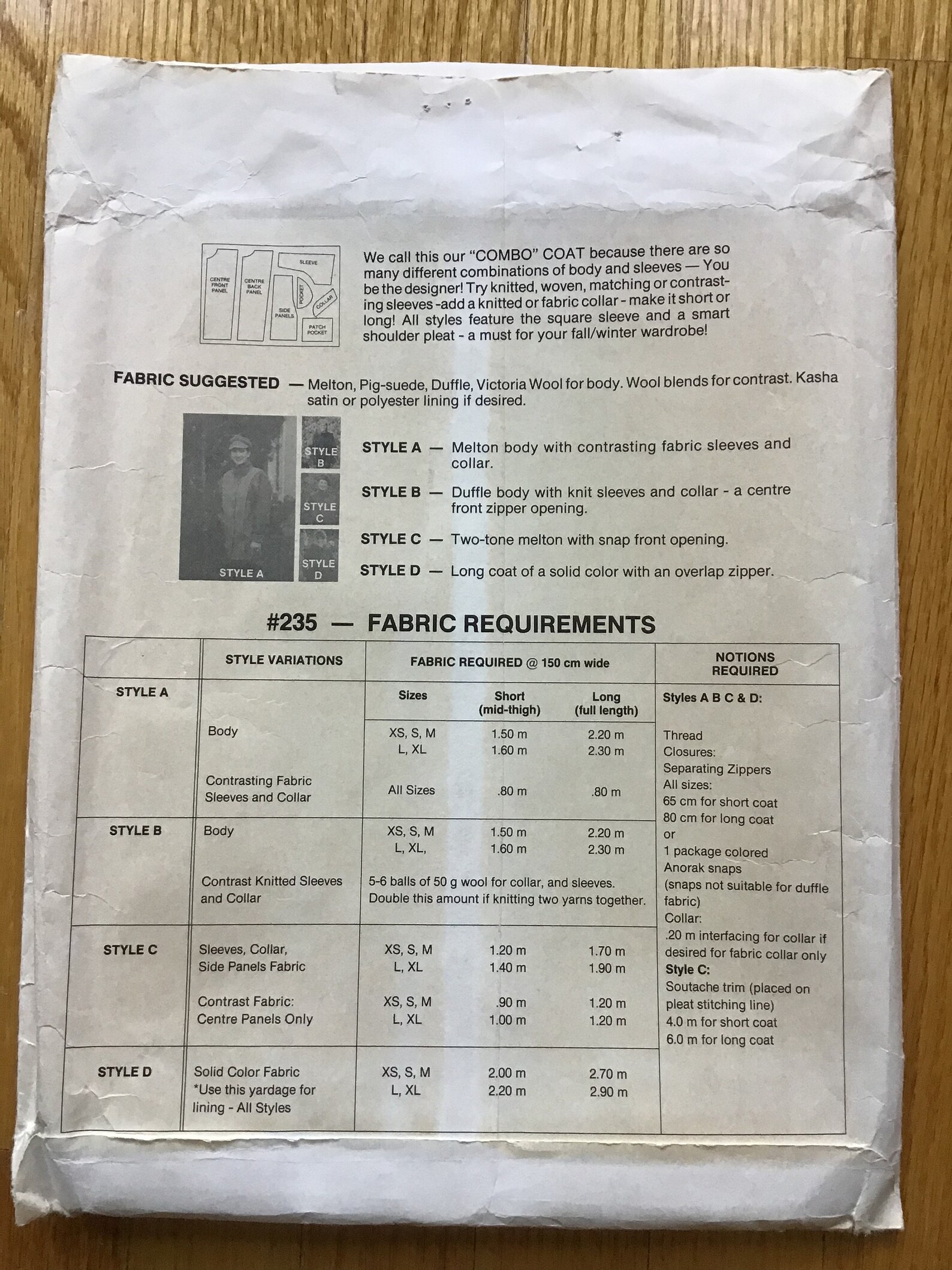 Adult Coat Pattern Macphee Combo Coat XS - XL UNCUT Unisex His Hers Macphee Workshop - Etsy Canada