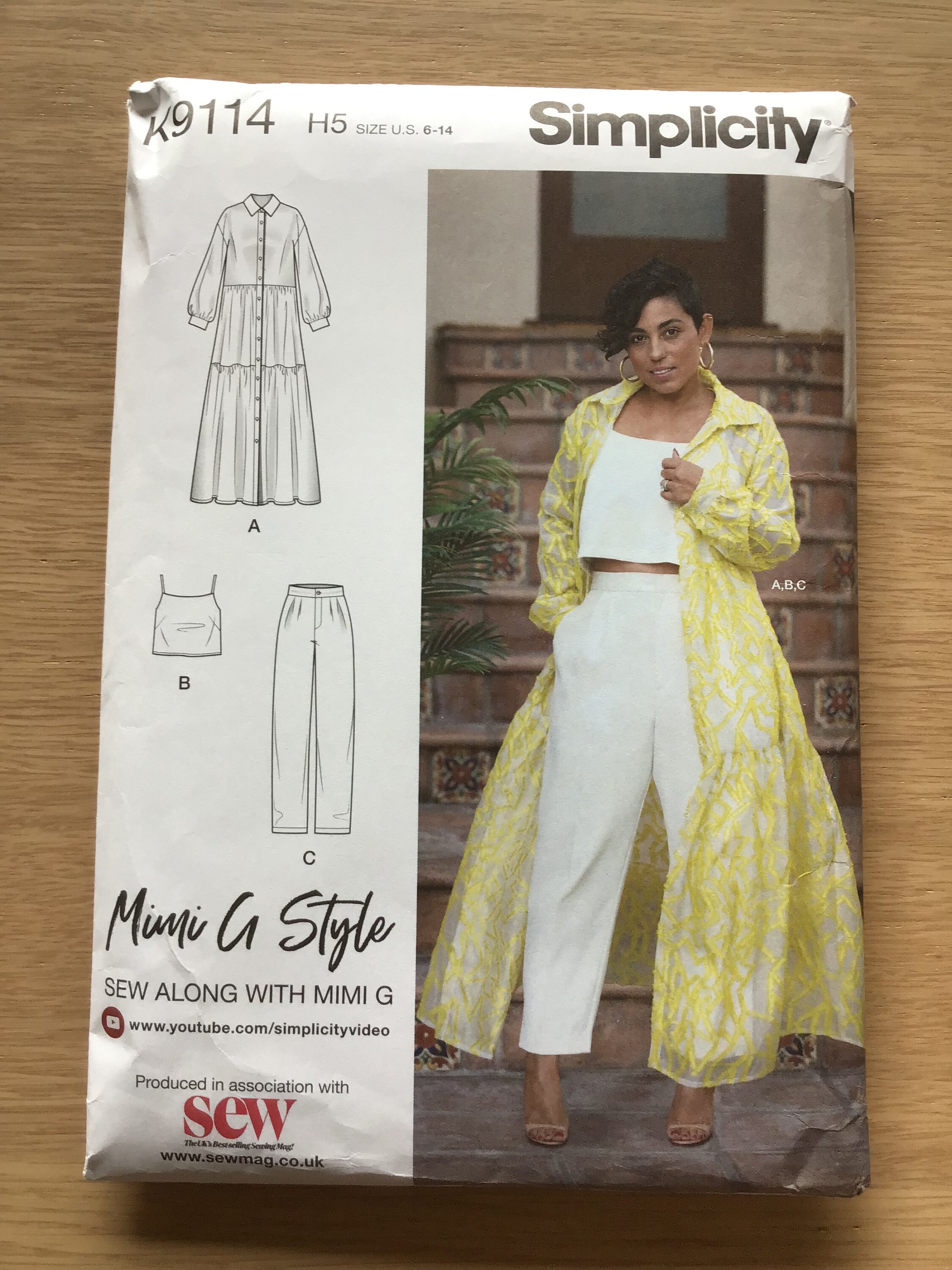 Mimi G Duster Crop Top and Pants Pattern Simplicity 9114 Size - Etsy