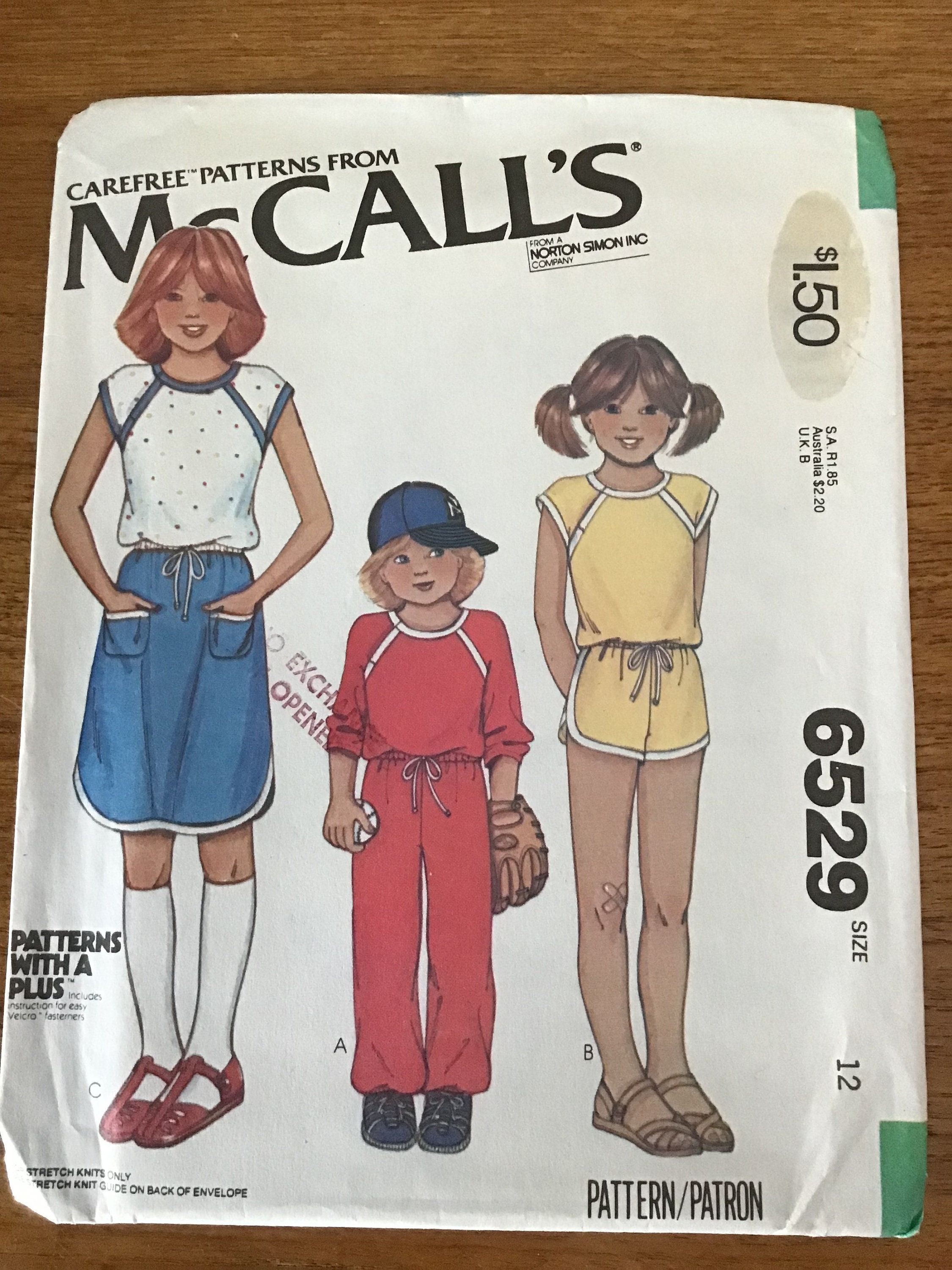 Sewing & Needlecraft UNCUT Vintage McCall's 6529 Sewing Pattern Craft ...