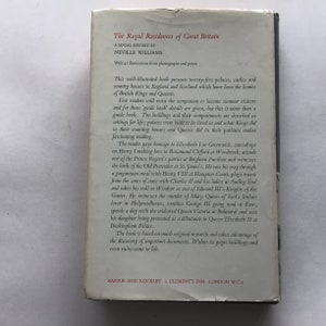 Royal Residences of Great Britain A Social History by Neville Williams ...
