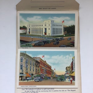 Reno Nevada and Vicinity Postcard Souvenir Folder Accordion 1937 - Etsy
