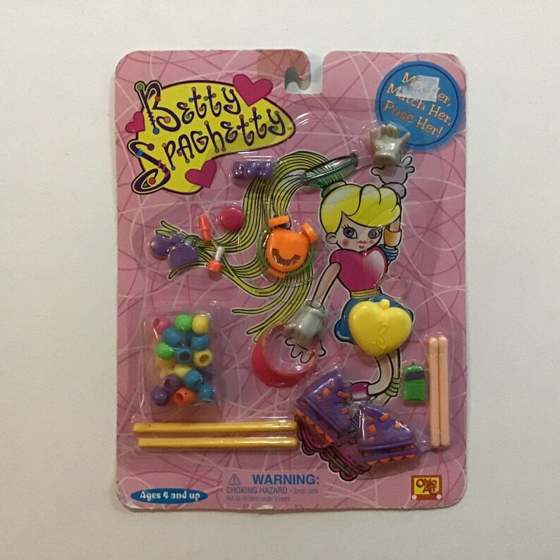 Betty Spaghetty Vacation Accessories Set Sealed on Damaged Card 1998 ...