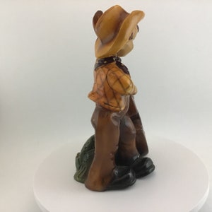 Chalkware Cowboy Figurine Devon Ware Made in Canada Cowboy Playing Bass ...