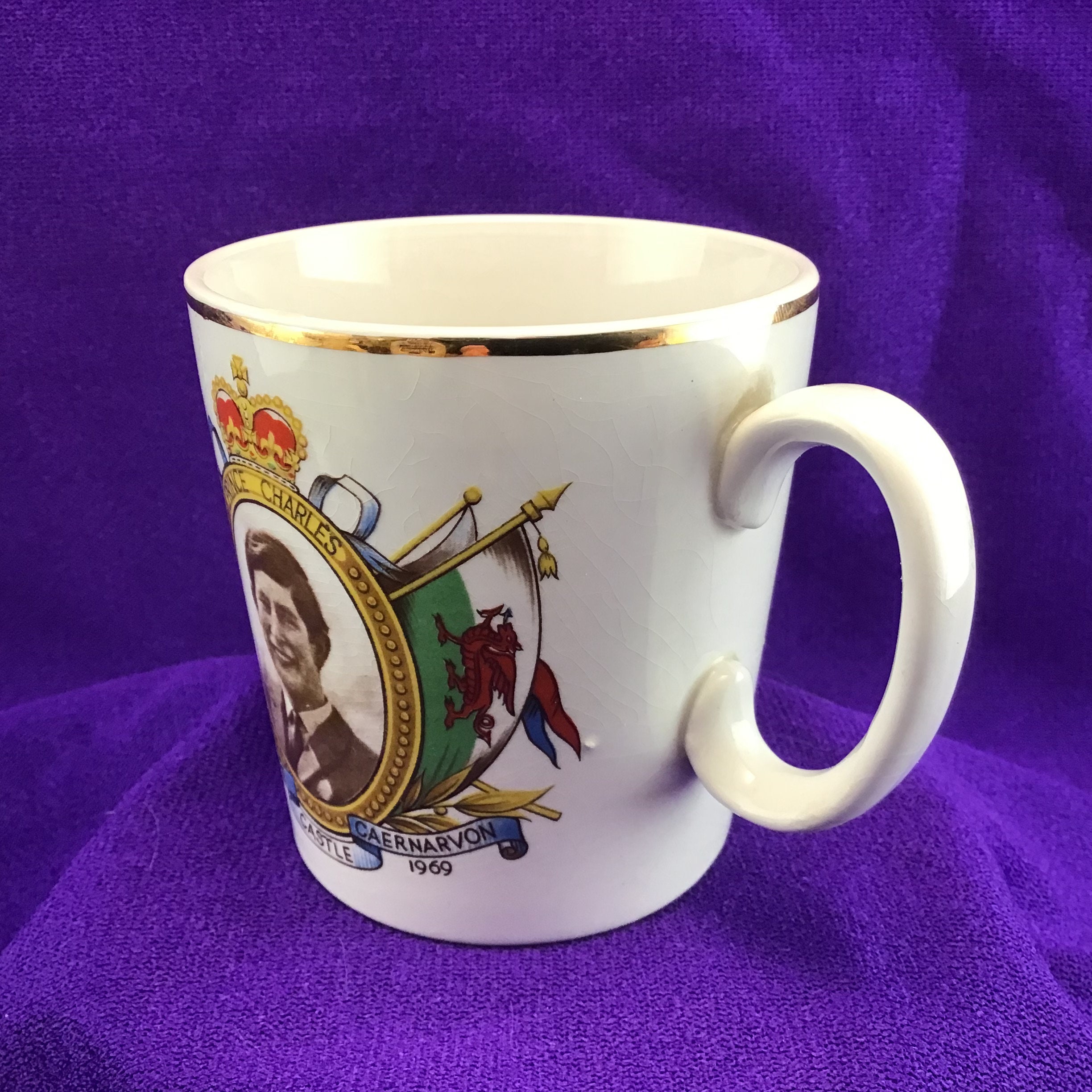 Investiture of Prince Charles of Wales Mug Caernarvon 1st July 1969 ...
