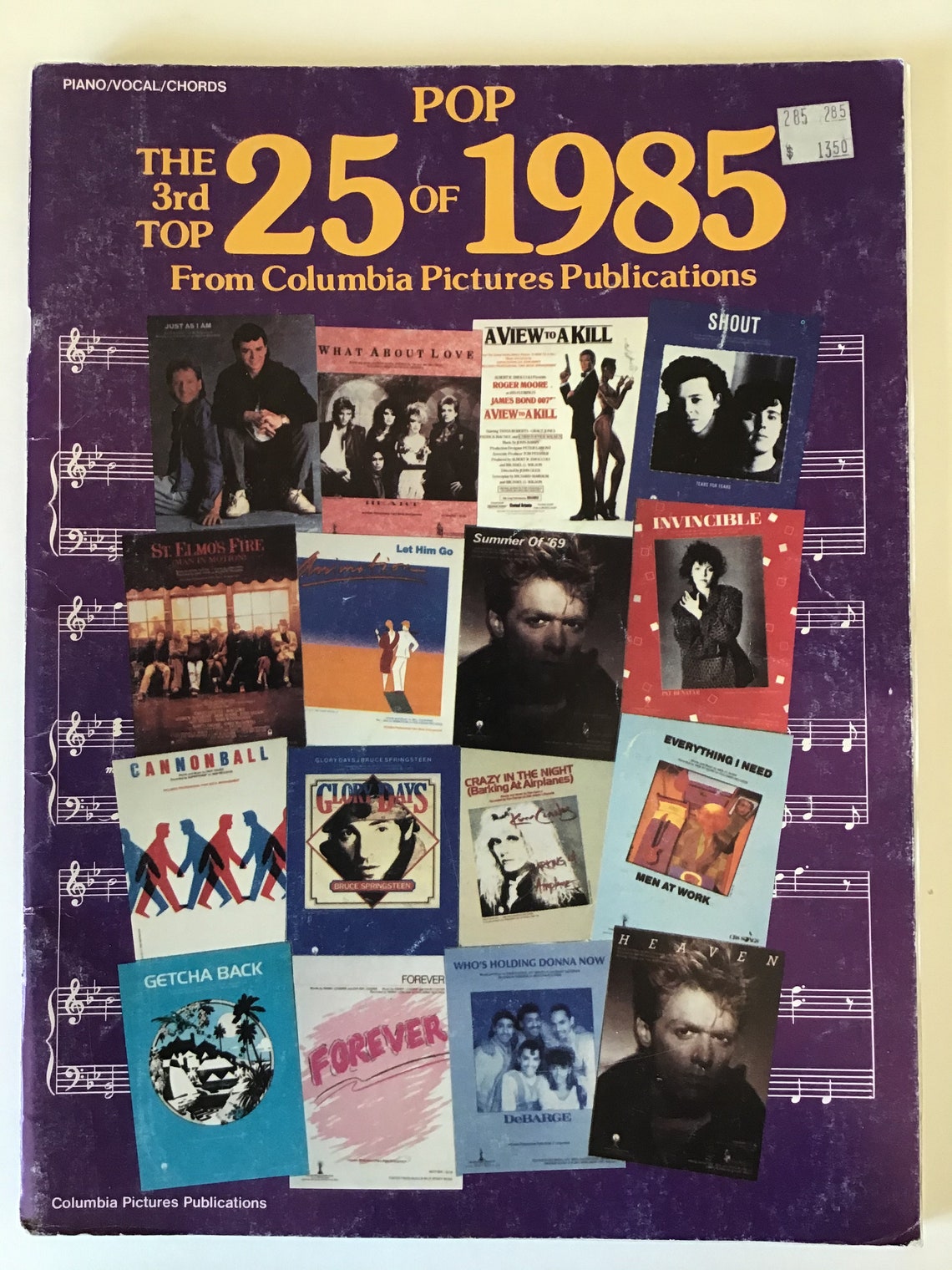 Pop 3rd Top 25 of 1985 Sheet Music Songbook Piano Vocal Chords | Etsy