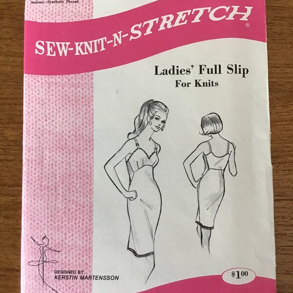 Full Slip Pattern - Etsy